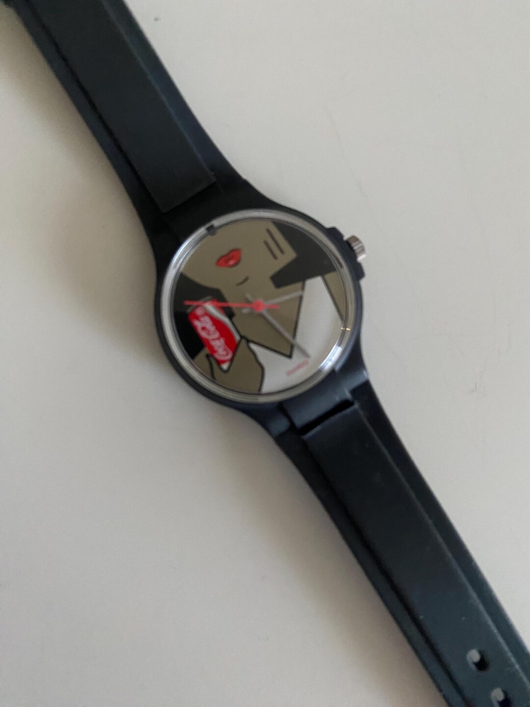 New Swatch Watch Vintage Coca Cola Trademark Red Black Manufactured by ...