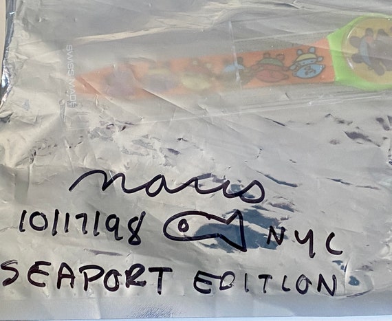 New 1998 vintage Swatch signed artist ALIEN BABY-GG17… - Gem