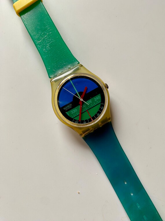 1986 Swatch Watch NAUTILUS GK102 all original new bat… - Gem