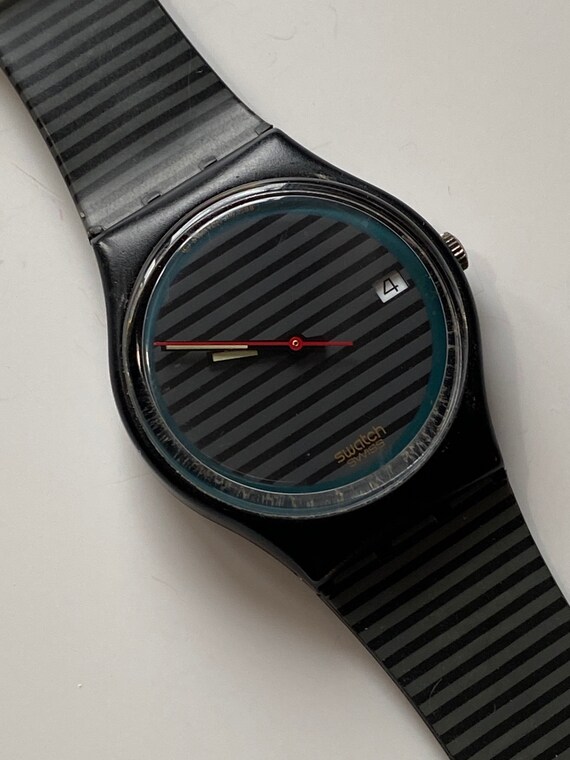 Vintage 1989 Collectible Swatch-Like Big Time Watch B… - Gem