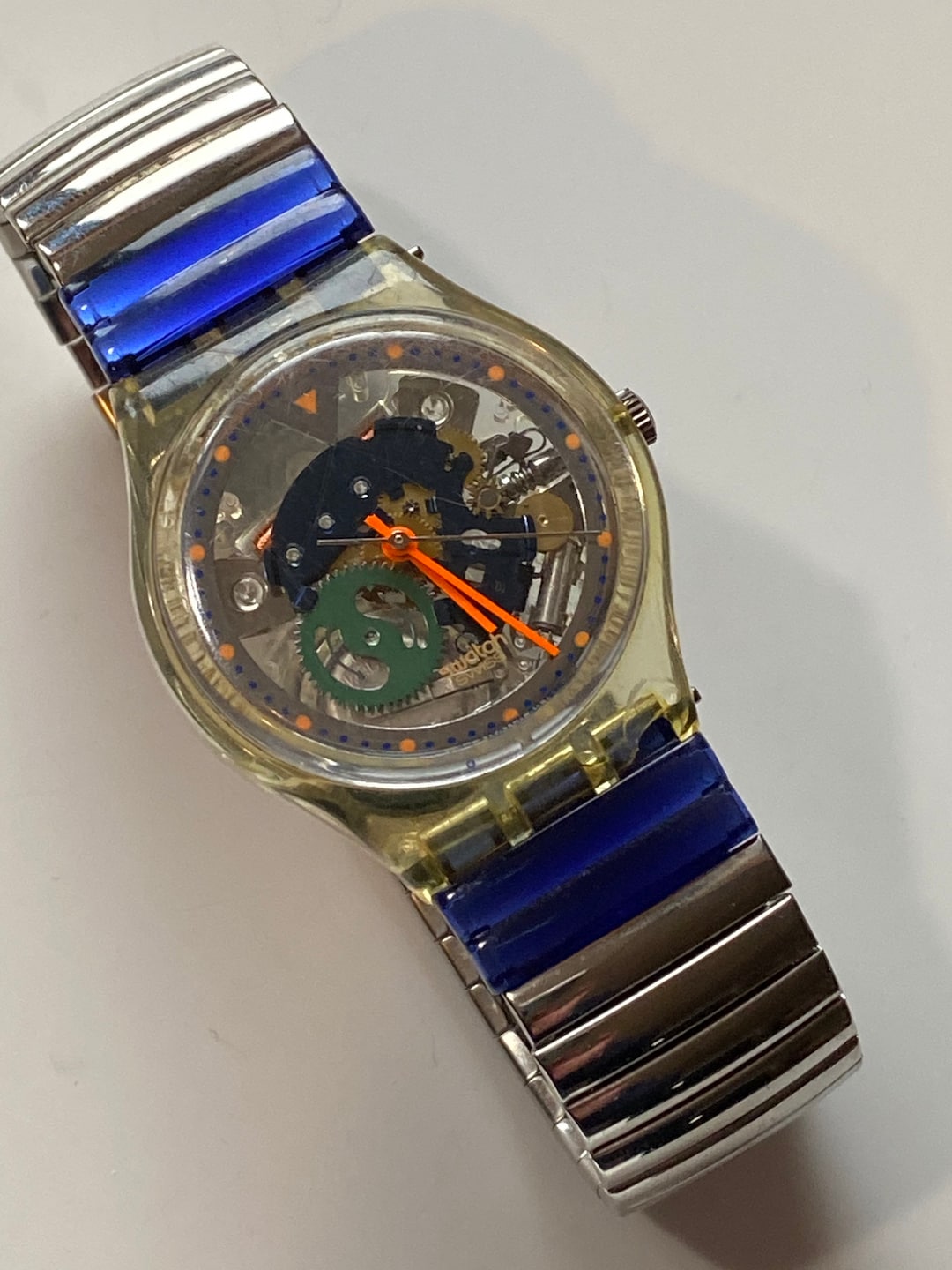 New Swatch Watch Vintage Color Fish Jelly Skeleton Flex Band - Etsy