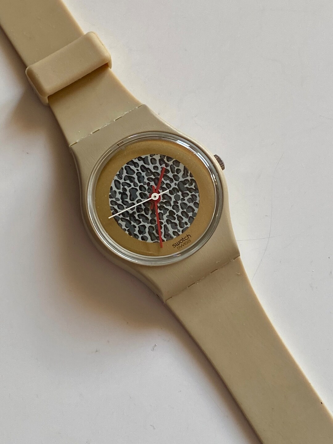 New 1985 Swatch Watch Vintage BC/BG 1985 LT102 in Box New Battery 25mm ...