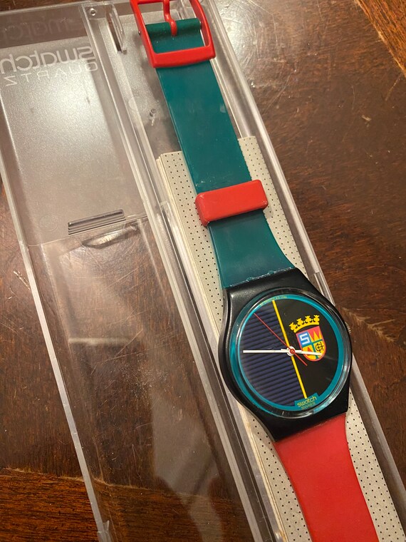 New 1986 Swatch Watch Vintage Sor Swatch gb111 all or… - Gem