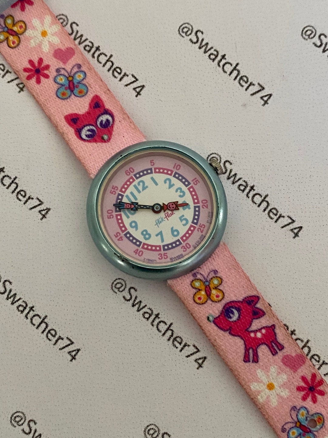 Swatch Watch Flik Flak Girls Kids Swatch Animals Flowers Running With ...