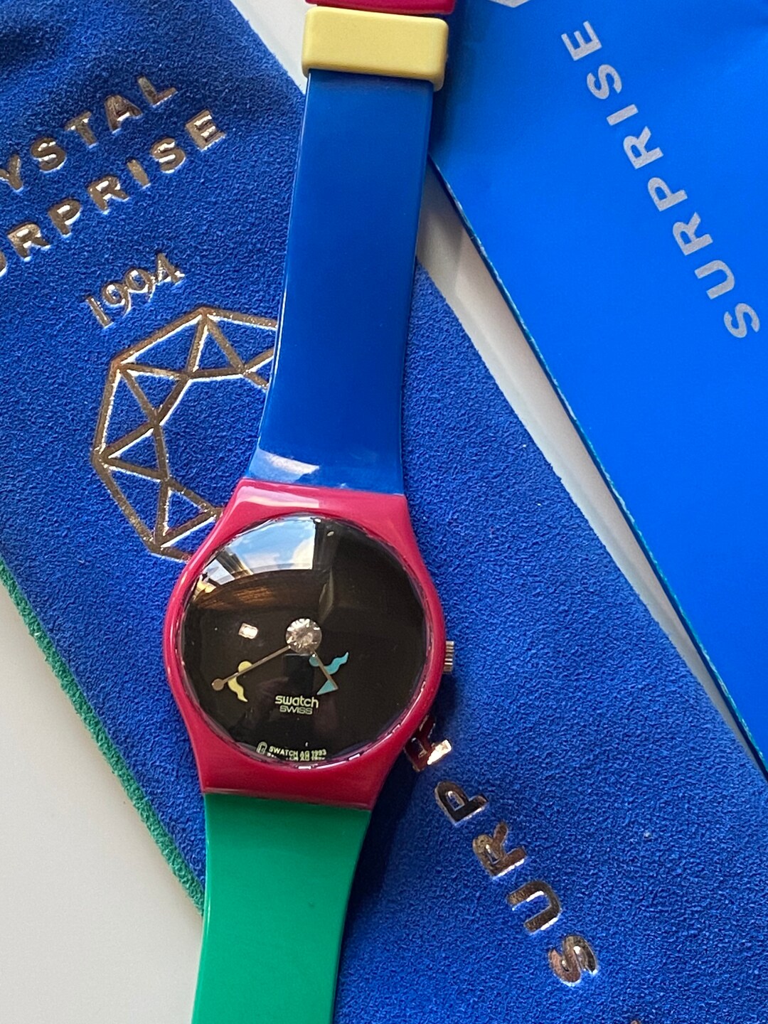 New Vintage Swatch Collector Club Special Crystal Surprise GZ129 in ...