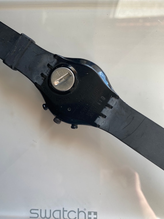 New Vintage Swatch Chronograph 1993 MOONSHADOW SCB110… - Gem