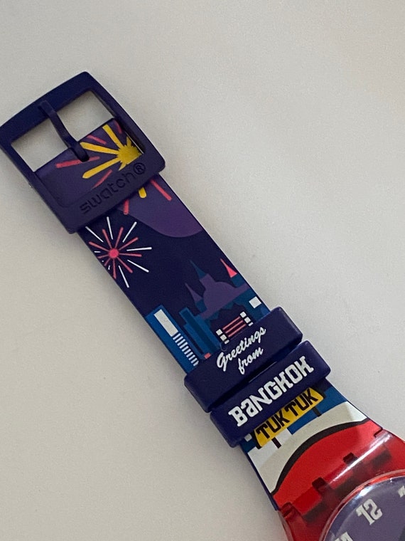 New Swatch Watch greetings Destination Bangkok SUOZ28… - Gem