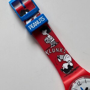 New Swatch Watch Peanuts Special Klunk SO28Z106 Lucy Snoopy Special ...