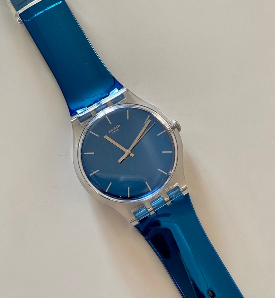 New Swatch Watch 41mm Encrier-suok126 Rare Shiny Shimmering Amazing ...