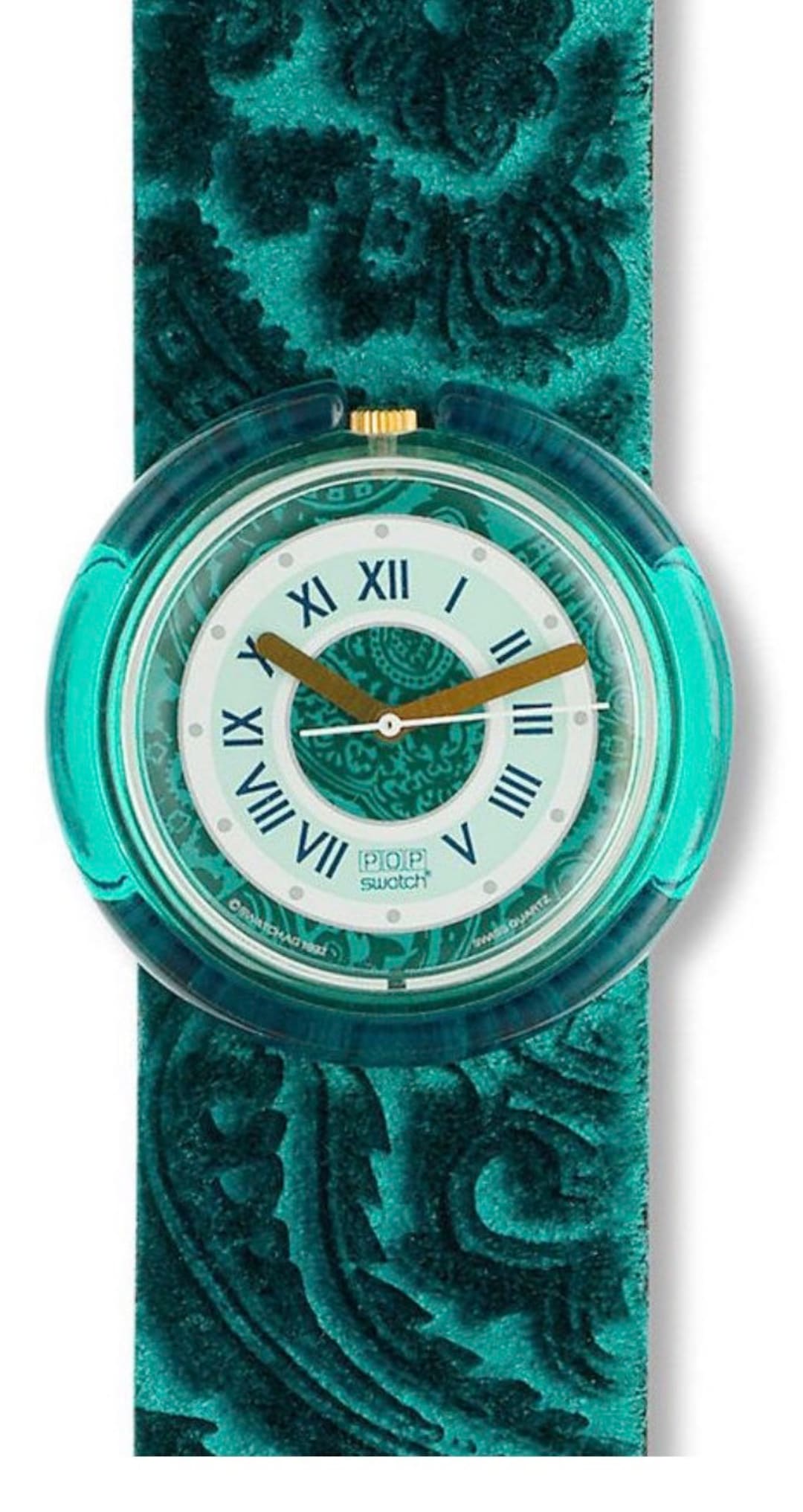 New Pop Swatch Watch Vintage Green Queen PWK188 in Box Running - Etsy