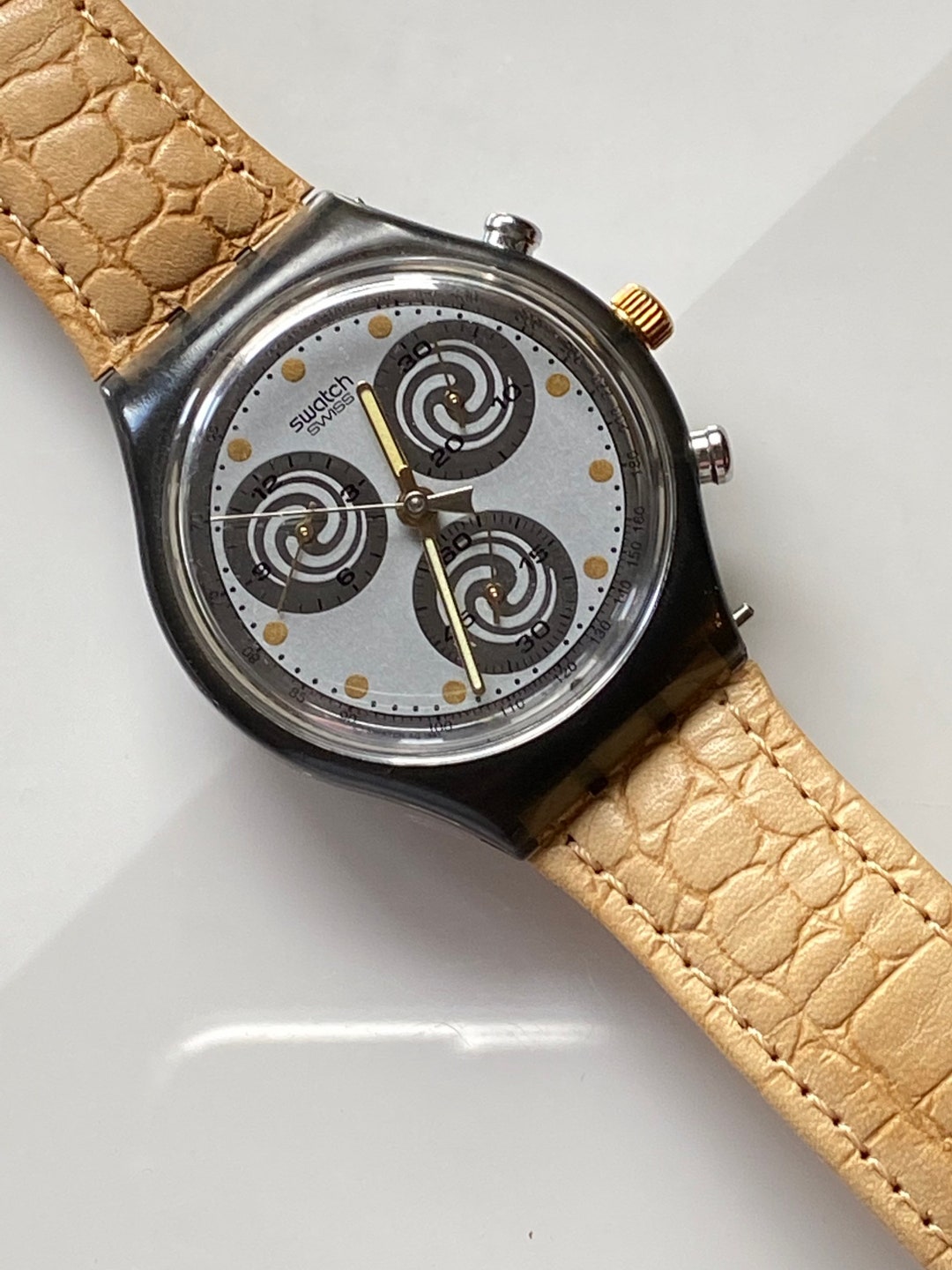 New Swatch Watch Chronograph SIRIO SCM101 Chronograph in Original Box ...