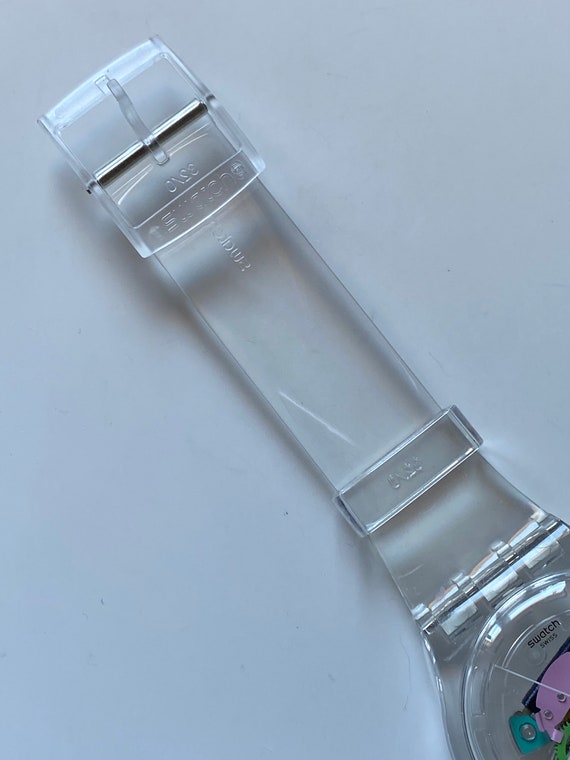 New Swatch Watch Random Ghost SUOK111 41mm transparen… - Gem