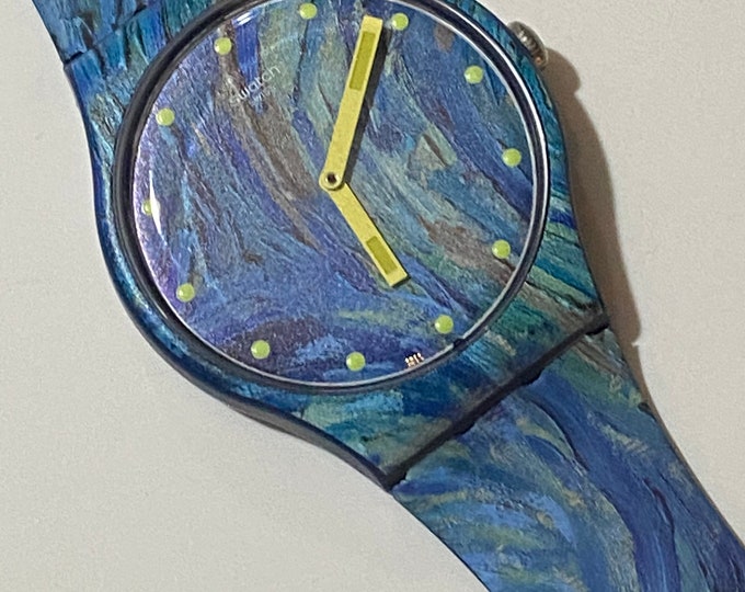 New Swatch Watch Moma Van Gogh Starry Night SUOZ335 Special Sold Out ...