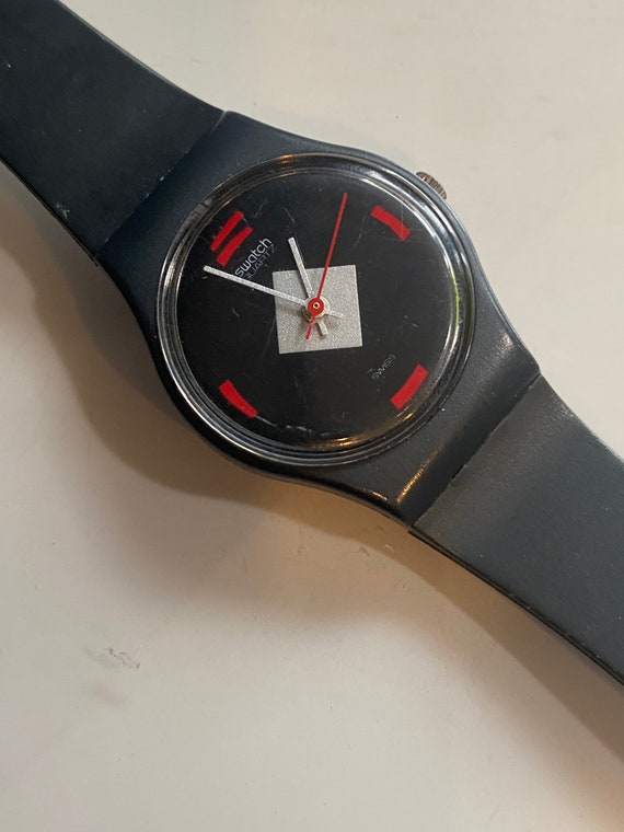 New 1984 Swatch Watch Vintage Don’t Be Too Late Ga100… - Gem