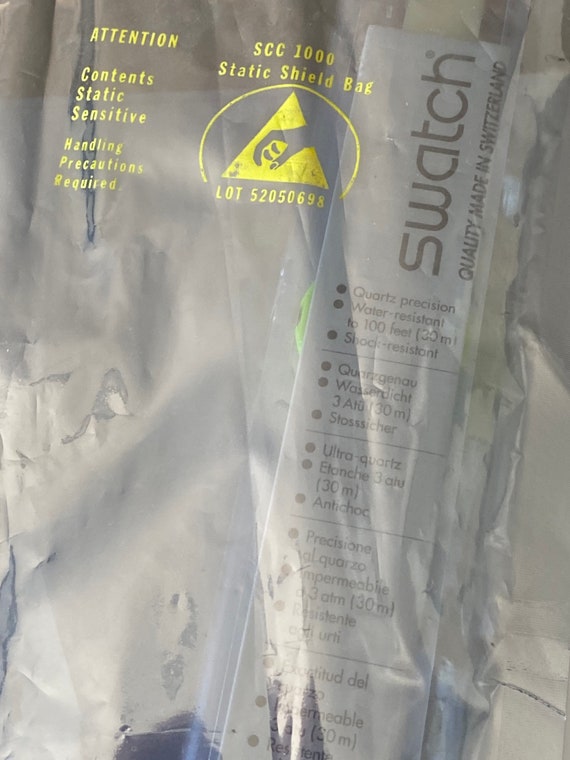 New 1998 vintage Swatch signed artist ALIEN BABY-GG17… - Gem