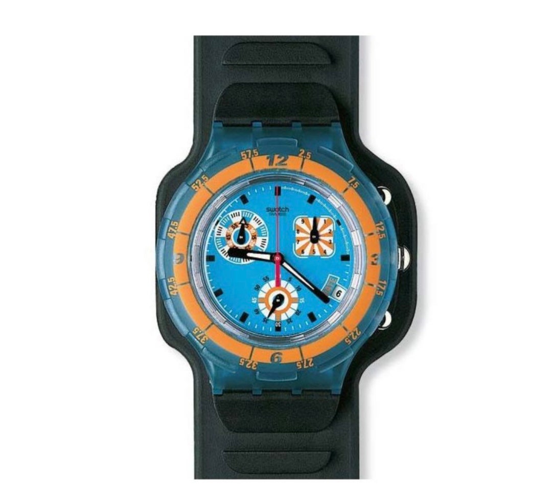 New Vintage Swatch Aqua Chrono TRACKING-SBN400 Combination of a Scuba ...