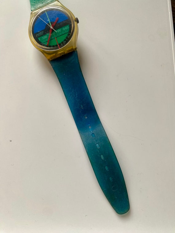 1986 Swatch Watch NAUTILUS GK102 all original new bat… - Gem