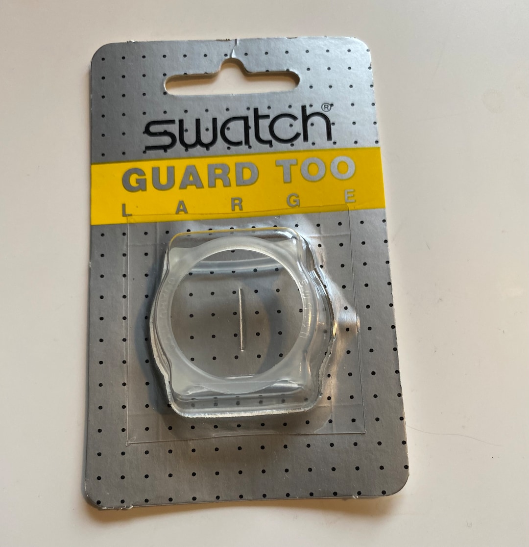 New Vintage Swatch Watch Guard Too Large CLEAR 34mm Gent Size - Etsy