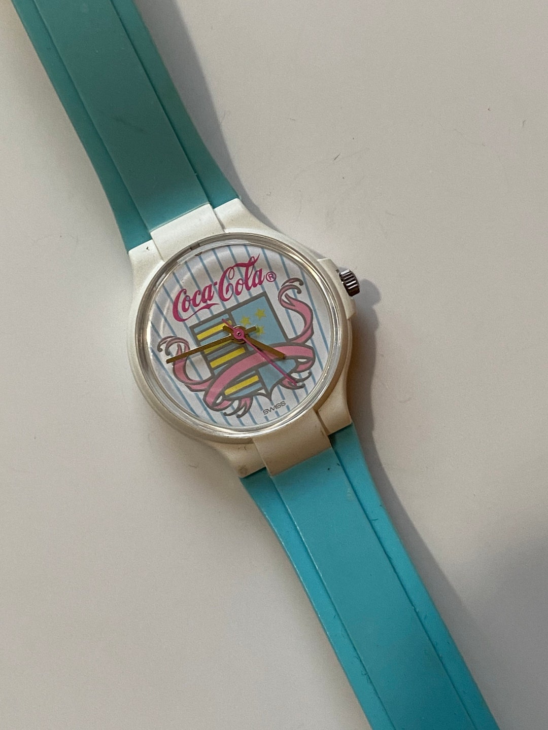 New Swatch Watch Vintage Coca Cola BABY LOVE Coat of Arms Manufactured ...