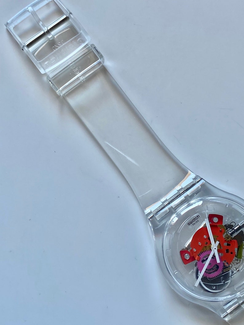 New Swatch Watch Random Ghost SUOK111 41mm Transparent - Etsy