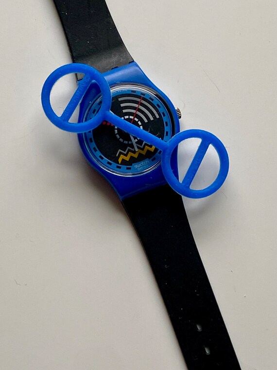 Swatch Watch Vintage Guard unique dark blue running w… - Gem