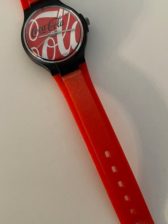 New Vintage Swatch Watch Coca Cola Trademark red blac… - Gem