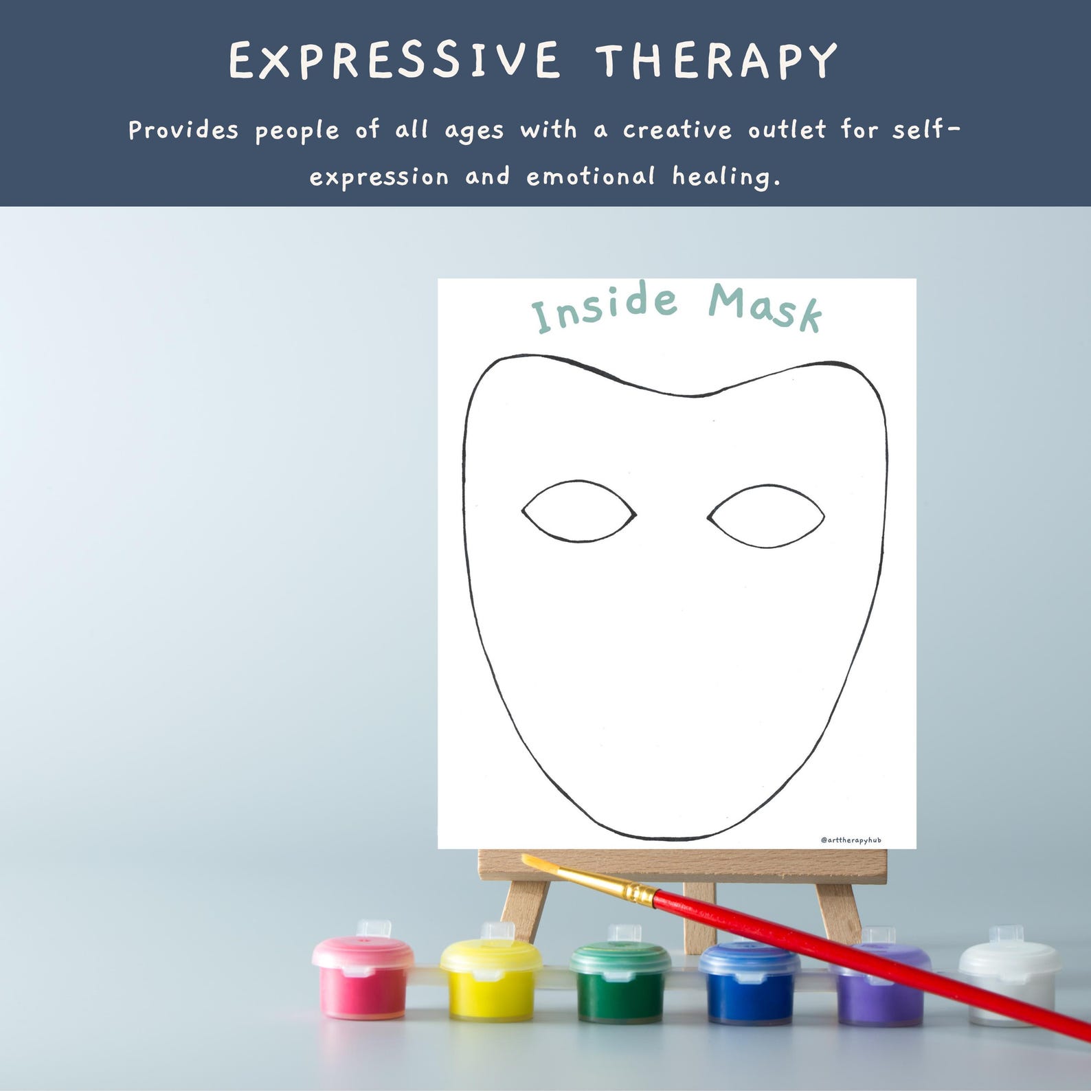 Expressive Therapy “outside/inside Mask” Exercise Ages 7+, Mental ...