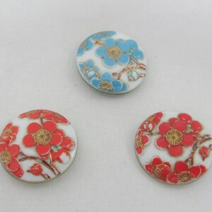 Pick Your Favorite ! Japan Toshikane Porcelain Gods Floral Buttons - Etsy