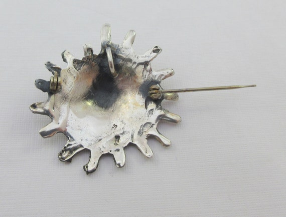 Modernist Sterling Silver Spiky Snail Shell Brooch or… - Gem