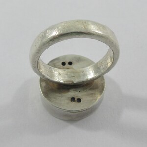Artisan Sterling Silver Floral Inlay Ring- Size 4.25 - Etsy