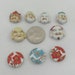 Pick Your Favorite Japan Toshikane Porcelain Gods Floral Buttons - Etsy