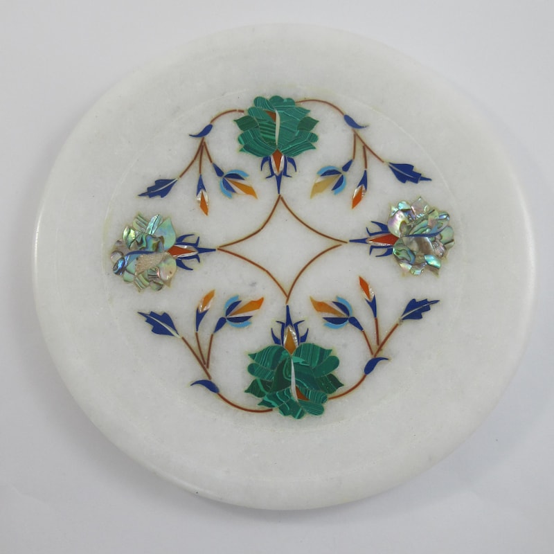 Marble Inlay Plate India - Etsy