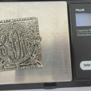 Art Deco Sterling Silver Marcasite SDM Monogram Brooch - Etsy