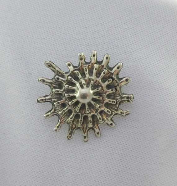 Modernist Sterling Silver Spiky Snail Shell Brooch or… - Gem