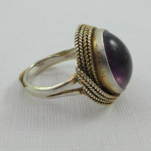 Adjustable Chinese Export Sterling Silver Amethyst Ring- Size 7 - Etsy