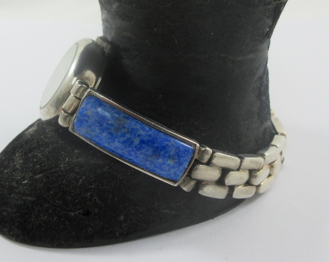 Interchangeable Beaded Blue Watch Band, Blue and White Interchangeable ...