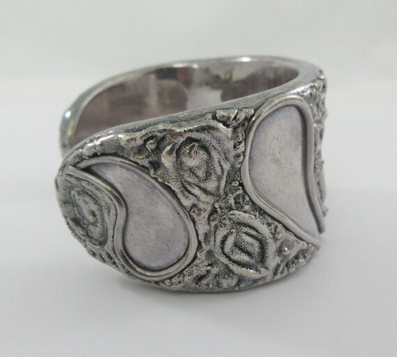 Artisan Modernist Sterling Silver Abstract Pattern Cu… - Gem