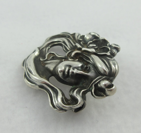 Antique William Kerr Sterling Silver Art Nouveau Woma… - Gem