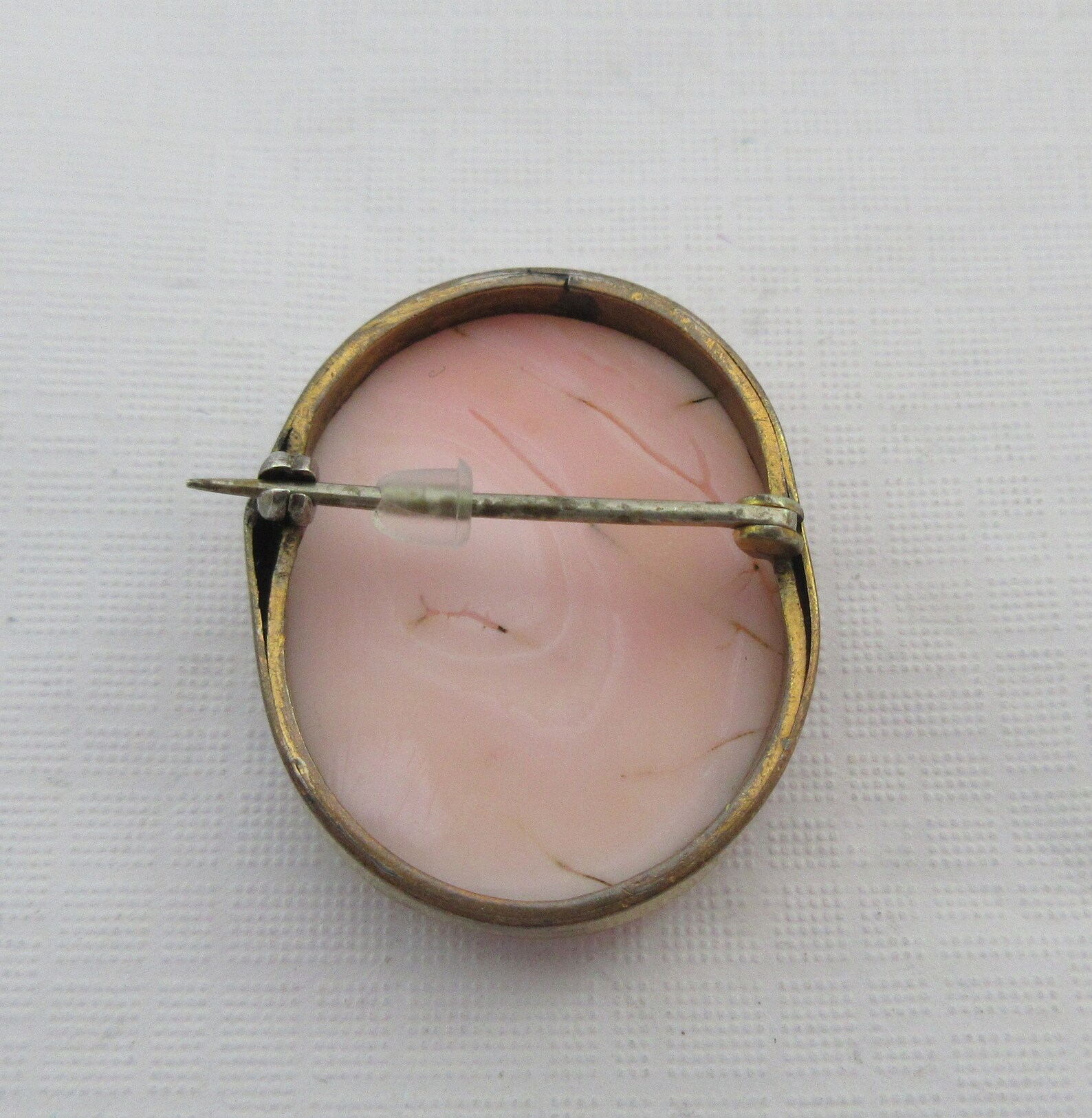 Antique Victorian Gold Filled Pink Shell Cameo Brooch as It Is - Etsy