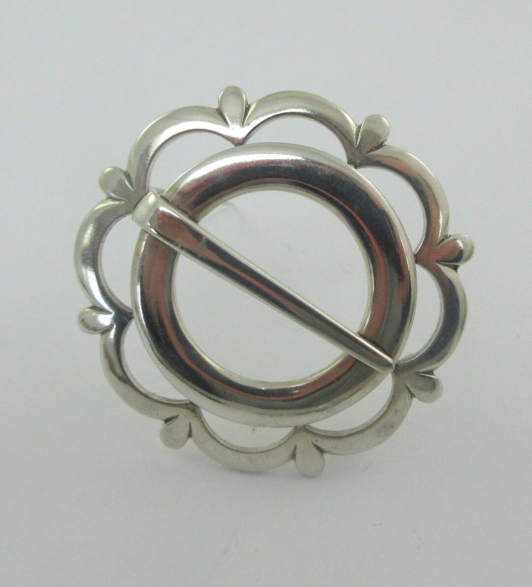 Sterling Silver Norwegian Solje Round Open Floral Brooch Pin - Etsy