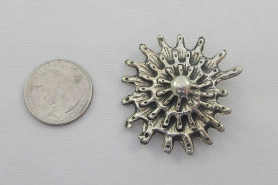 Modernist Sterling Silver Spiky Snail Shell Brooch or… - Gem