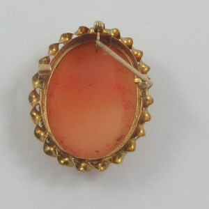 Art Deco Style 10K Yellow Gold Shell Cameo Pendant or Brooch - Etsy