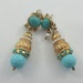Statement Marcello Fontana Gold Over Sterling Silver Blue Glass Faux ...