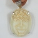 Janice Lee Ripley Sterling Silver Ox Bone Floral Cameo Pendant W. Brown ...