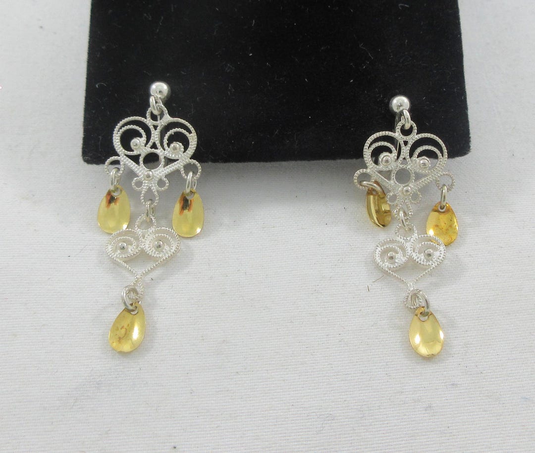 Sterling Silver Norwegian Solje Screw Back Earrings W. Box - Etsy