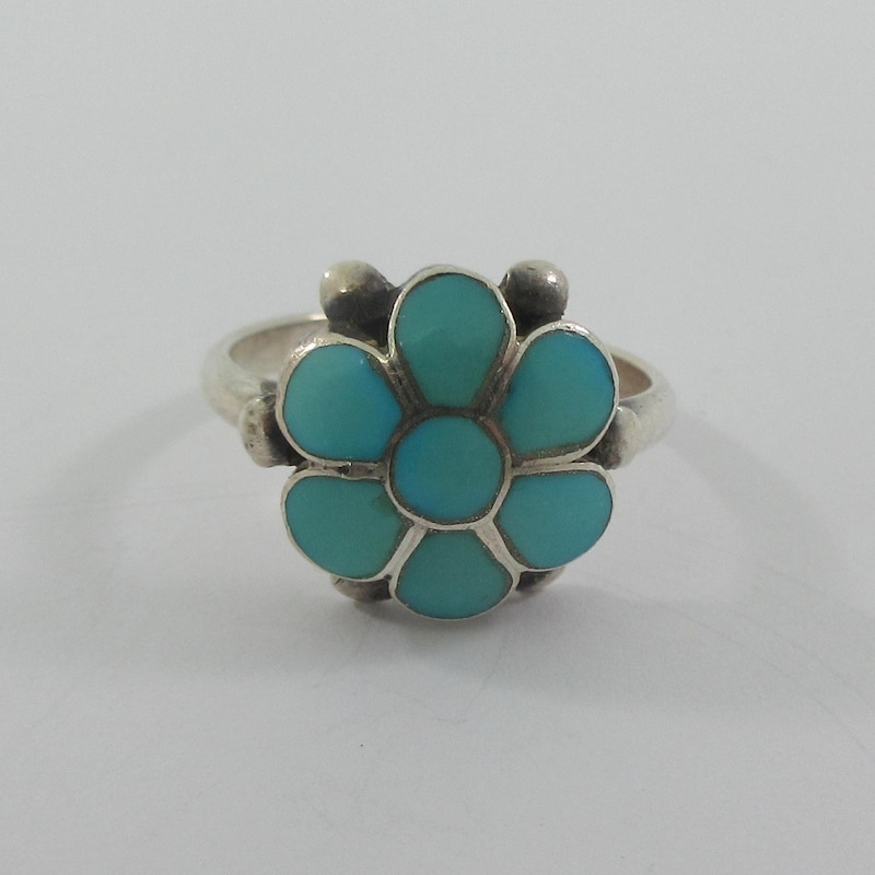 Vintage Zuni Dishta Ring - Etsy