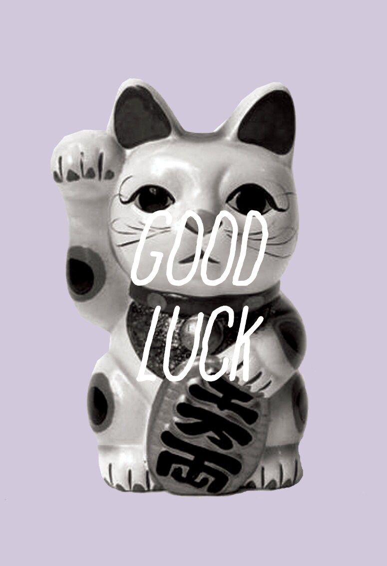 sarcastic/funny greeting card good luck | Etsy