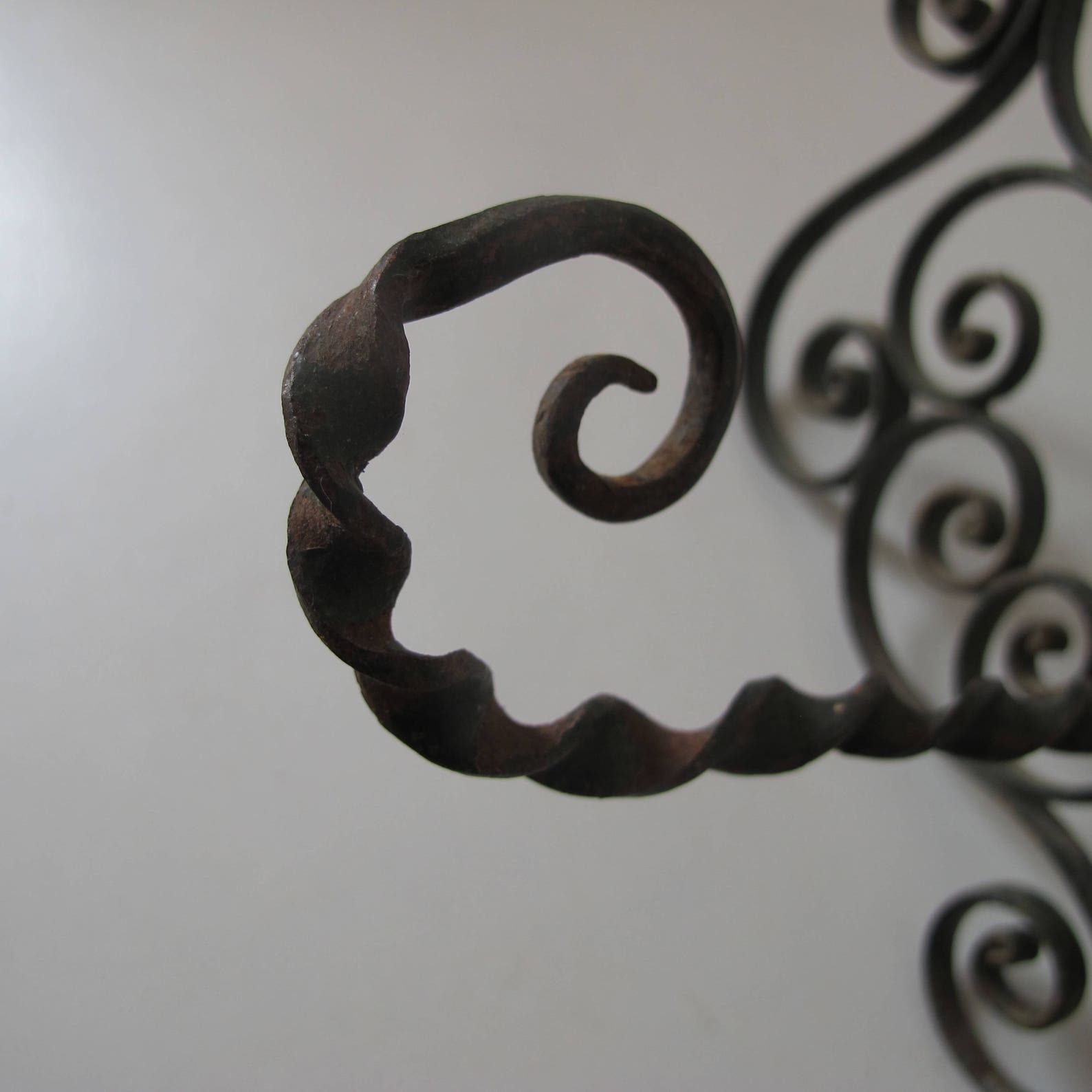 Vintage Wrought Forged Iron Wall Hook Bracket for Flower Pot - Etsy