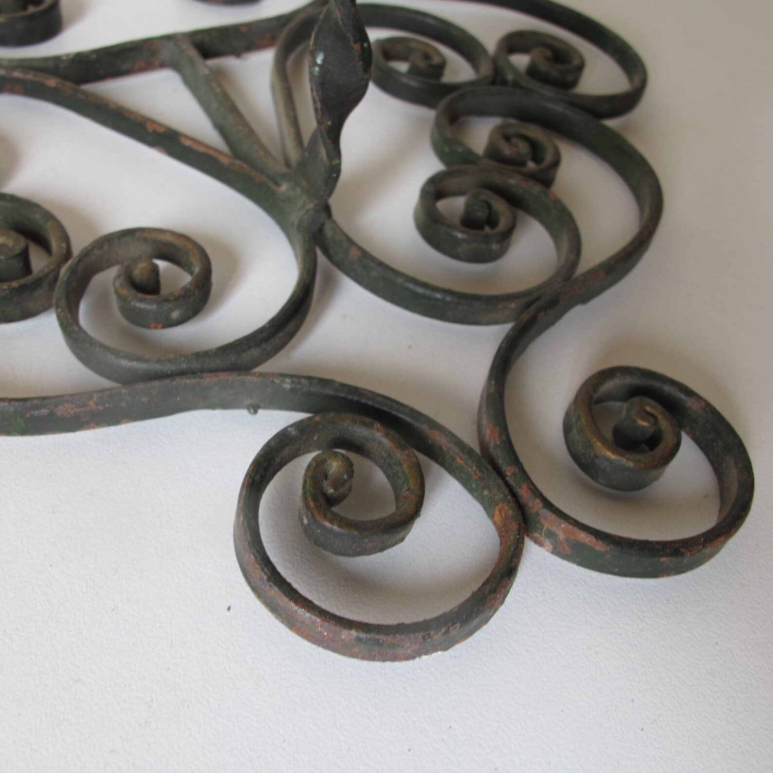 Vintage Wrought Forged Iron Wall Hook Bracket for Flower Pot - Etsy