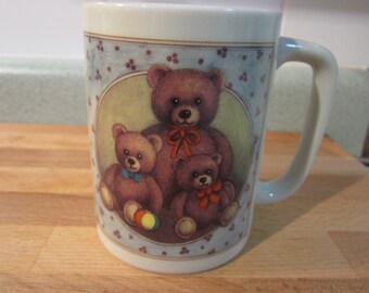 Teddy bear mug | Etsy